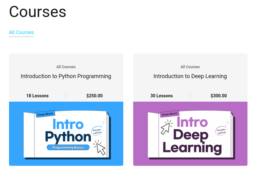 Deep Block - AI without coding.